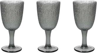Tognana DAVOR - SET 3 GOBLETS GRAY