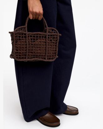 Arket Und Laila Gohar Perlentasche -Braun