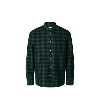 Selected Chemise col classique &agrave; carreaux en coton