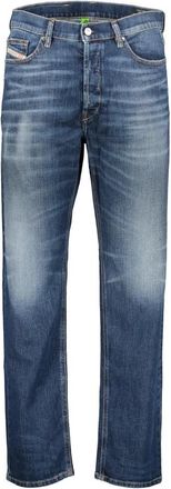 Diesel Homme, Jeans, Bleu, Taille: W33 Jeans Droits avec Coutures Contrast&eacute;es