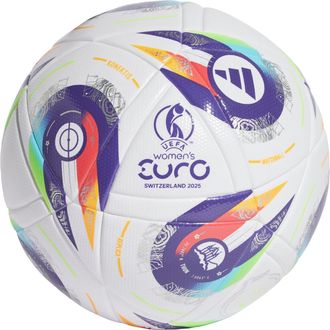adidas Unisex Womens Euros 2025 Official Football, White/Pantone/Pantone/Lucid Lemon, 5