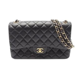 Chanel Pre-owned Classic Double Flap Lambskin Shoulder Bag - - Pre-owned - Damen - Schwarzk - ONE SIZE