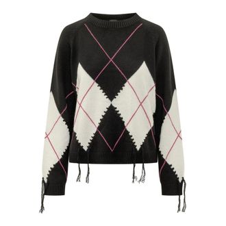 Pinko Pinko, Femme, Pulls, Multicolore, Taille: 42 FR Berna Pull Argyle