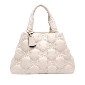 Gucci Sac cabas matelass&eacute; doccasion en cuir - Femme - Pre-owned - Blanc - Taille: ONE Size