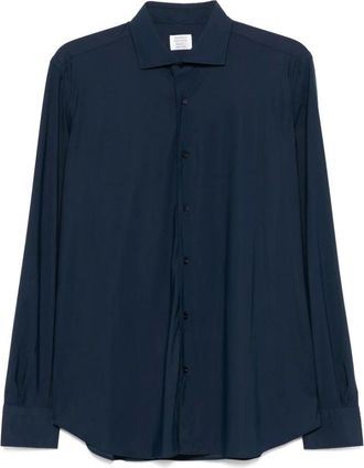 Mazzarelli Homme, Chemises, Bleu, Taille: XL Chemise Boutonn&eacute;e Bleu Marine