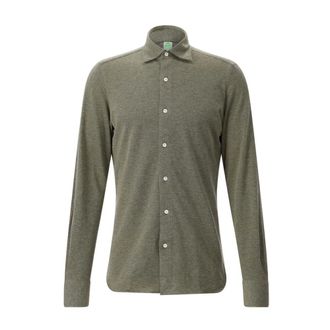 Finamore Freizeithemd - - Shirts - Herren - Gr&uuml;n - S
