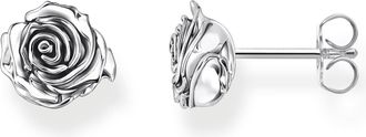 Thomas Sabo Thomas Sabo Ohrstecker Midnight Rose Recyceltes 925 Silber, geschw. H2323-637-21