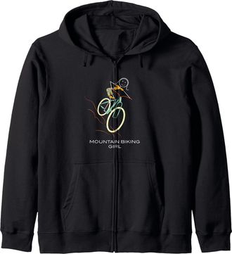 Whyitsme Design Lustige Damen Mountainbiking M&auml;dchen Mountainbiker Kapuzenjacke