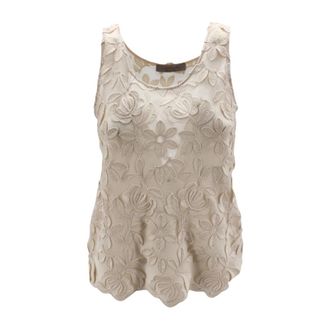 D.exterior &Auml;rmellose Oberteile - - Tops - Damen - Beige - XS