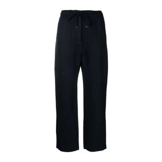Tommy Hilfiger Leinen Pull-On Boyfriend Hose - - Trousers - Damen - Blau - XS