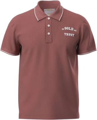 In Gold We Trust Boris Withered Rose Polo Shirt - - Tops - Herren - Rosa - XS