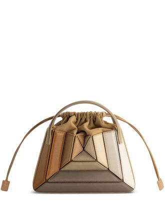 Mlouye Geometrische Mini Sera Handtasche - Nude