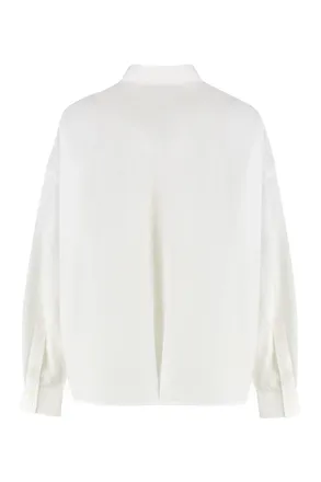 Pinko Womens Shirt Centoundici Cotton White White-Snow White/snow