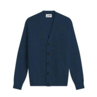 MC2 Saint Barth Herrison Rippstrick Cardigan aus Wolle - - Knitwear - Herren - Blau - XL