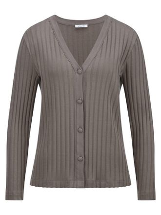 Efixelle Shirtjacke V-Ausschnitt Efixelle beige