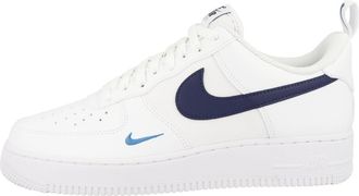 Nike Nike Herren Air Force 1 07 Sneaker, White Deep Royal Blue Lt Photo Blue, 42.5 EU