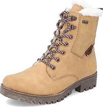 Rieker Femme Bottines 78503, Dame Bottines &agrave; Lacets,Hydrofuge,riekerTEX,Botte,Demi-Botte,Botte &agrave; Lacets,Beige (Beige / 20),40 EU / 6.5 UK