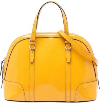Gucci Pre-owned Nice Satchel - Femme - Pre-owned - Jaune - Taille: ONE Size