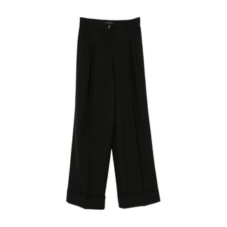 Dolce & Gabbana Pantalon large - Femme - Pantalons - Noir - Taille: 40 FR