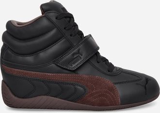 Puma Women s Speedcat Wedge Sneakers Black / Chocolate Brown