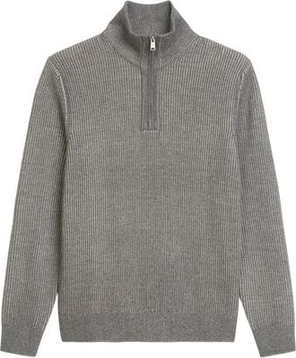 Marc O'Polo Strick-Troyer aus einem Bicolor-Wollgemisch, Regular Fit in