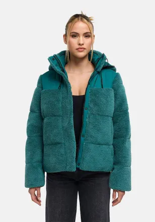 Marikoo Winterjacke Kaguraa warme Teddyfell Sherpa Jacke