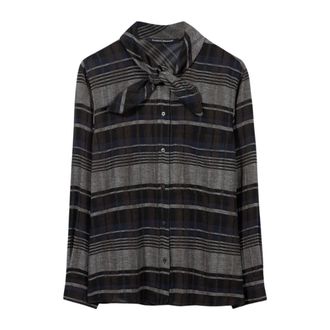 Luisa Cerano Leichtes halbtransparente Bluse - - Blouses & Shirts - Damen - Mehrfarbig - S