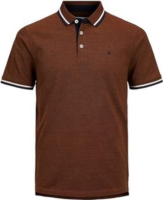 Jack & Jones Jjepaulos Polo Ss Noos Pls Homme Polo, Marron-moyen, 6XL