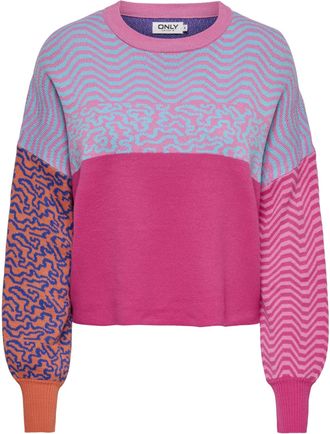 Only Onlhilla Ls Jq Mix Box O-Neck Rp KNT