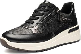 Ara Femme Garda Basket, Acier Noir, 43 EU Large