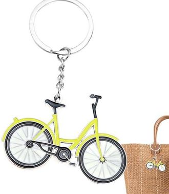 Generic Porte-cl&eacute;s v&eacute;los en m&eacute;tal,porte-cl&eacute;s v&eacute;los,Porte-cl&eacute;s Porte-monnaie en Charme - Accessoires dornement de v&eacute;los pour portefeuilles, t&eacute;l&eacute;phones
