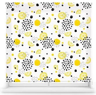 Blindecor Transparentes Rollo mit Digitaldruck für Küche, Limonade, Rollo 170 x 180 cm (Breite x Höhe), Stoffgröße 167 x 175 cm, Digitaldruck