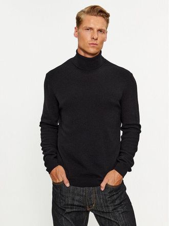 Benetton United Colors Of Benetton Rollkragenpullover 1002U2180 Schwarz Regular Fit