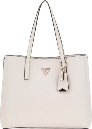 Guess Women Meridian Girlfriend Tote Hand Bag, Elfenbein
