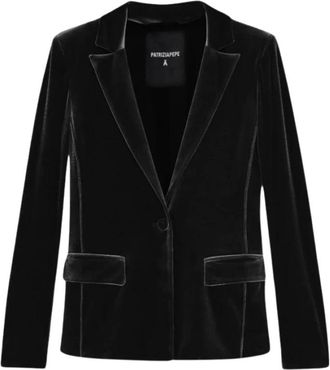 Patrizia Pepe Femme, Vestes, Noir, Taille: 44 FR Veste Velours Essential