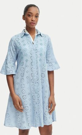 iconique Hemdkleid IC25-006 Blau Relaxed Fit