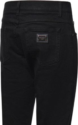 Dolce & Gabbana Slim-Fit Cotton Jeans - Black