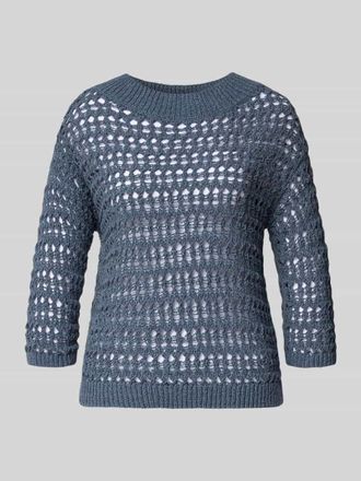 Luisa Cerano Strickpullover mit Rundhalsausschnitt und 3/4-Arm