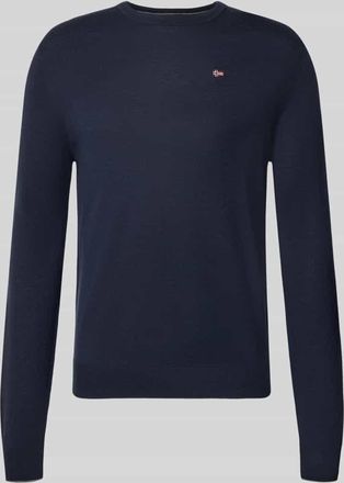 Napapijri Slim Fit Strickpullover aus reiner Wolle Modell DAMAVAND