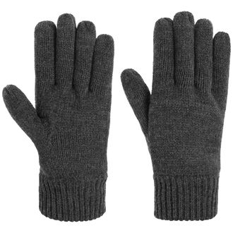 LIPODO Thinsulate 3M Strickhandschuhe Damen Herren Handschuhe mit Fleecefutter Herbst Winter Outdoor Fingerhandschuhe Elastischer Rippstrick anthrazit XL