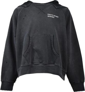Enfants Riches Deprimes Homme, Sweatshirts et sweats &agrave; capuche, Noir, Taille: S ERD Logo Raglan Afterhood