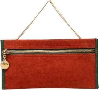 Gucci Pre-owned Suede Pouch - - Pre-owned - Damen - Rot - ONE SIZE