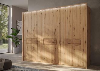 Ars Natura home24 Massiver Drehtürenschrank 302cm Braun