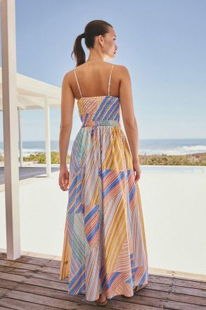 Next Sommerkleid Sommerkleid mit schmalen Tr&auml;gern und Baumwolle (1-tlg)