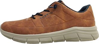 Bugatti Herren-343-AFA10-Schn&uuml;rhalbschuhe,Cognac,44