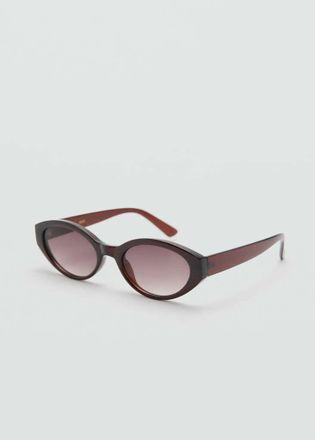 Mango Lunettes de soleil monture plastique marron - Femme - Taille unique - MANGO