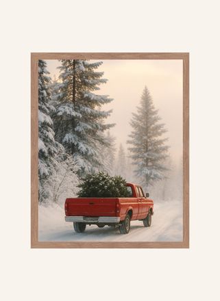 Any Image Any Image Wandbild Weihnachtstradition Mit Rahmen braun