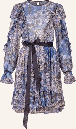 Helene Galwas Minikleid Aus Seide Beckyre blau