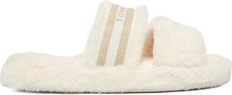 Tommy Hilfiger Hausschuhe Hilfiger Fur Slipper FW0FW08854 Weiß
