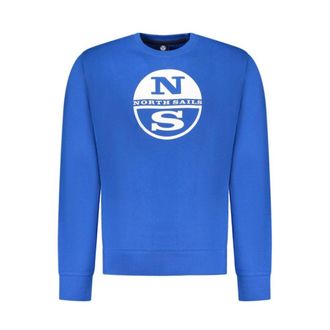 North Sails Baumwoll-Sweatshirt mit Rippb&uuml;ndchen - - Sweatshirts & Hoodies - Herren - Blau - 3XL